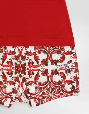 Dolce & Gabbana Majolica-print Jersey Romper