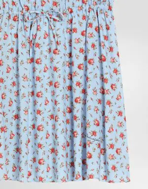 Dolce & Gabbana Ruffled Floral-print Dress