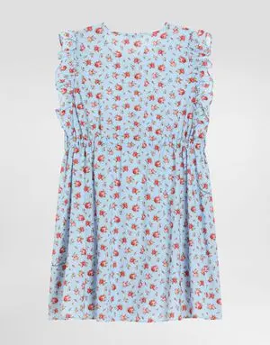 Dolce & Gabbana Ruffled Floral-print Dress