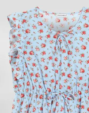 Dolce & Gabbana Ruffled Floral-print Dress