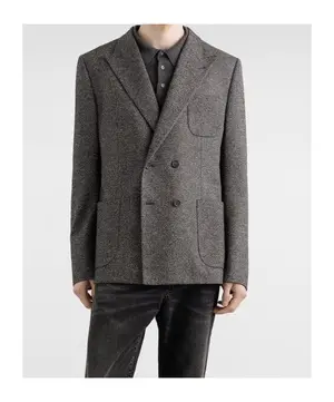 Dolce & Gabbana Long-sleeve Polo Shirt - Grey