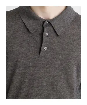 Dolce & Gabbana Long-sleeve Polo Shirt - Grey