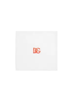 Dolce & Gabbana Majolica-print Cotton Blanket - White