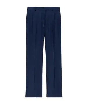Kenzo Straight Tailored Pants In Virgin Wool
