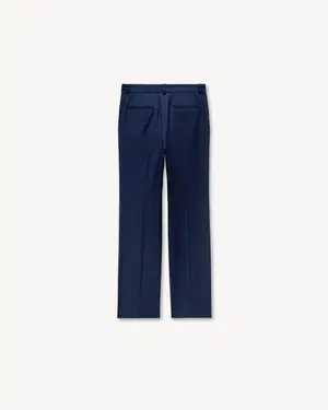 Kenzo Straight Tailored Pants In Virgin Wool