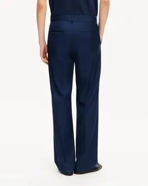 Kenzo Straight Tailored Pants In Virgin Wool