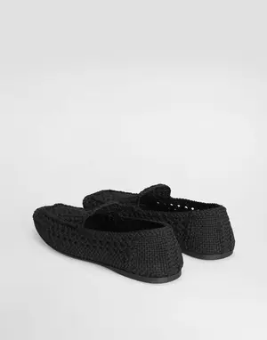 Dolce & Gabbana Slippers In Woven Fabric