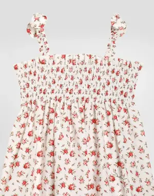 Dolce & Gabbana Floral-print Shirred Dress