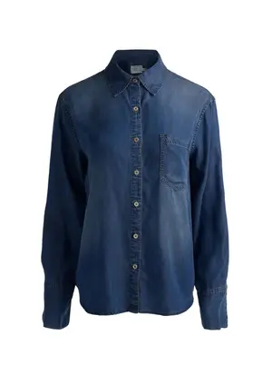 ALICEOLIVIA Denim Button-down Shirt - Blue