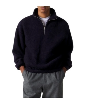 JIL SANDER Wool-blend Half-zip Sweater