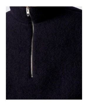 JIL SANDER Wool-blend Half-zip Sweater