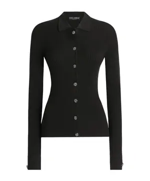 Dolce & Gabbana Long-sleeved Cardigan - Black