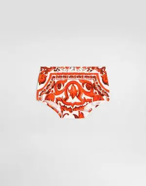 Dolce & Gabbana Majolica-print Dress With Interlock Bloomers