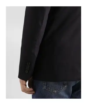 Dolce & Gabbana Double-breasted Crest-embellished Blazer