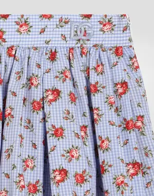 Dolce & Gabbana Floral-pattern Ruffled Skirt