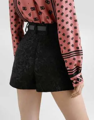 Dolce & Gabbana Floral Brocade-effect Shorts