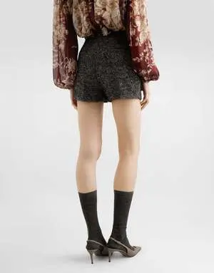 Dolce & Gabbana Wool Herringbone Shorts