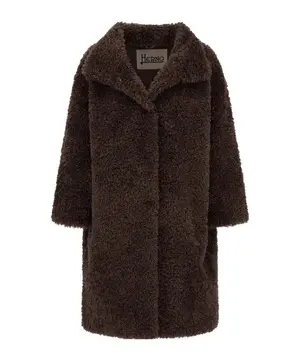 Herno Long-sleeved Coat - Dark Chocolate