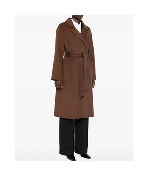 ERMANNO FIRENZE Notch-lapel Belted Coat