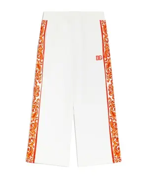 Dolce & Gabbana Majolica-print Fleece Trousers
