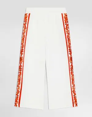 Dolce & Gabbana Majolica-print Fleece Trousers