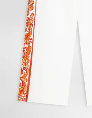 Dolce & Gabbana Majolica-print Fleece Trousers