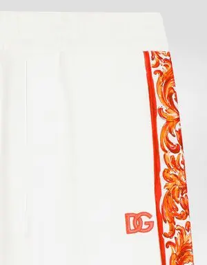 Dolce & Gabbana Majolica-print Fleece Trousers