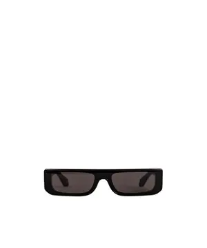 Alaïa Rectangular Frame Sunglasses - Black/black/gray