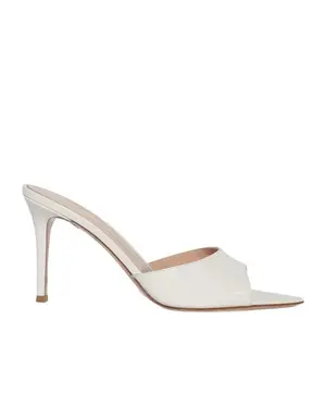GIANVITO ROSSI Glossy Pointedtoe Stiletto Mule Slides