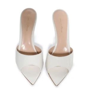 GIANVITO ROSSI Glossy Pointedtoe Stiletto Mule Slides