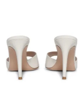 GIANVITO ROSSI Glossy Pointedtoe Stiletto Mule Slides