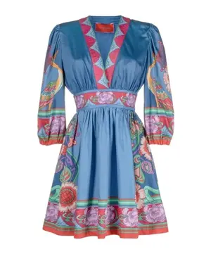 La DoubleJ Margherita Cotton Minidress - Blue