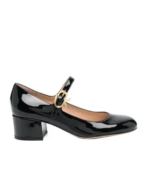 GIANVITO ROSSI Patent Leather Blockheel Mary Janes