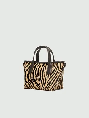 Marella Zebra-print Handbag
