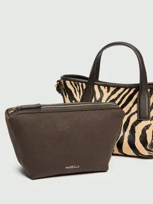 Marella Zebra-print Handbag