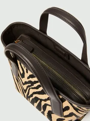 Marella Zebra-print Handbag