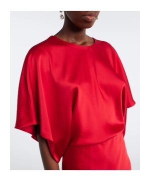 Norma Kamali Draped Satin Gown