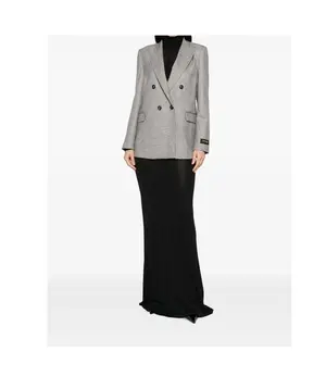 ERMANNO FIRENZE Checked Double-breasted Blazer