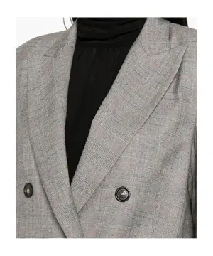 ERMANNO FIRENZE Checked Double-breasted Blazer