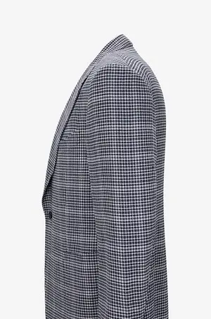 TOM FORD Shelton Wool Silk And Linen Houndstooth Blazer