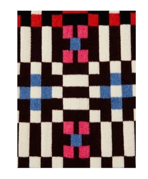 La DoubleJ Byte Geometric-pattern Knit Skirt