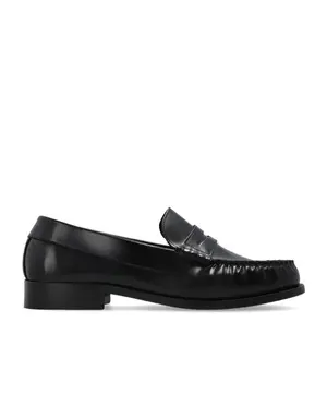 ALOHAS Studded Round-toe Loafers - Black