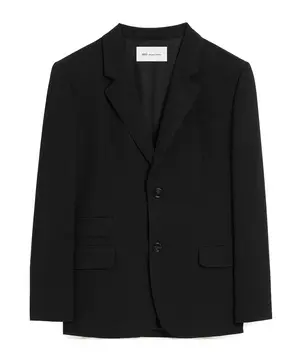 AMI Paris Single Breasted Straight-fit Blazer