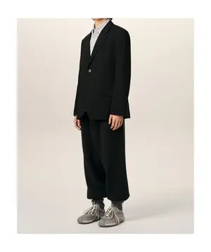 AMI Paris Single Breasted Straight-fit Blazer