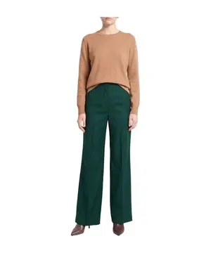 Max Mara Solid-colored Flared Pants