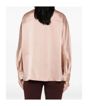 Vince Satin-finish Pocket-detail Shirt