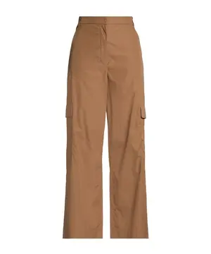 Max Mara Minimal Cargo Trousers - Brown