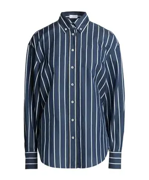 Brunello Cucinelli Striped Long-sleeve Shirt - Blue