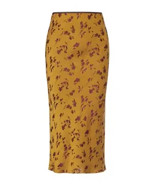 Dries Van Noten Jacquard Midi Skirt - Brown