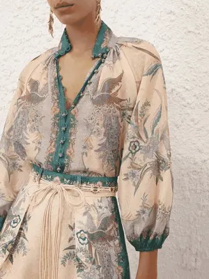 Zimmermann Stand-up Collar Shirt